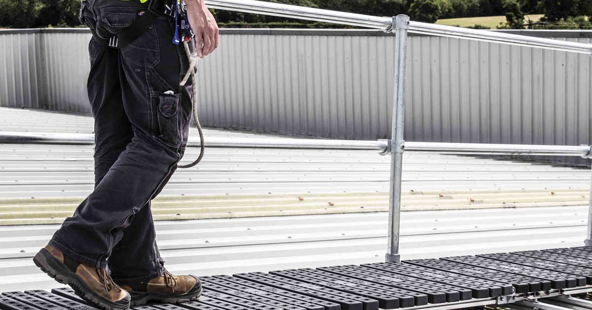 Kee Guard® ; Non-Penetrating Rooftop Guardrail for Ladder Access Points ...